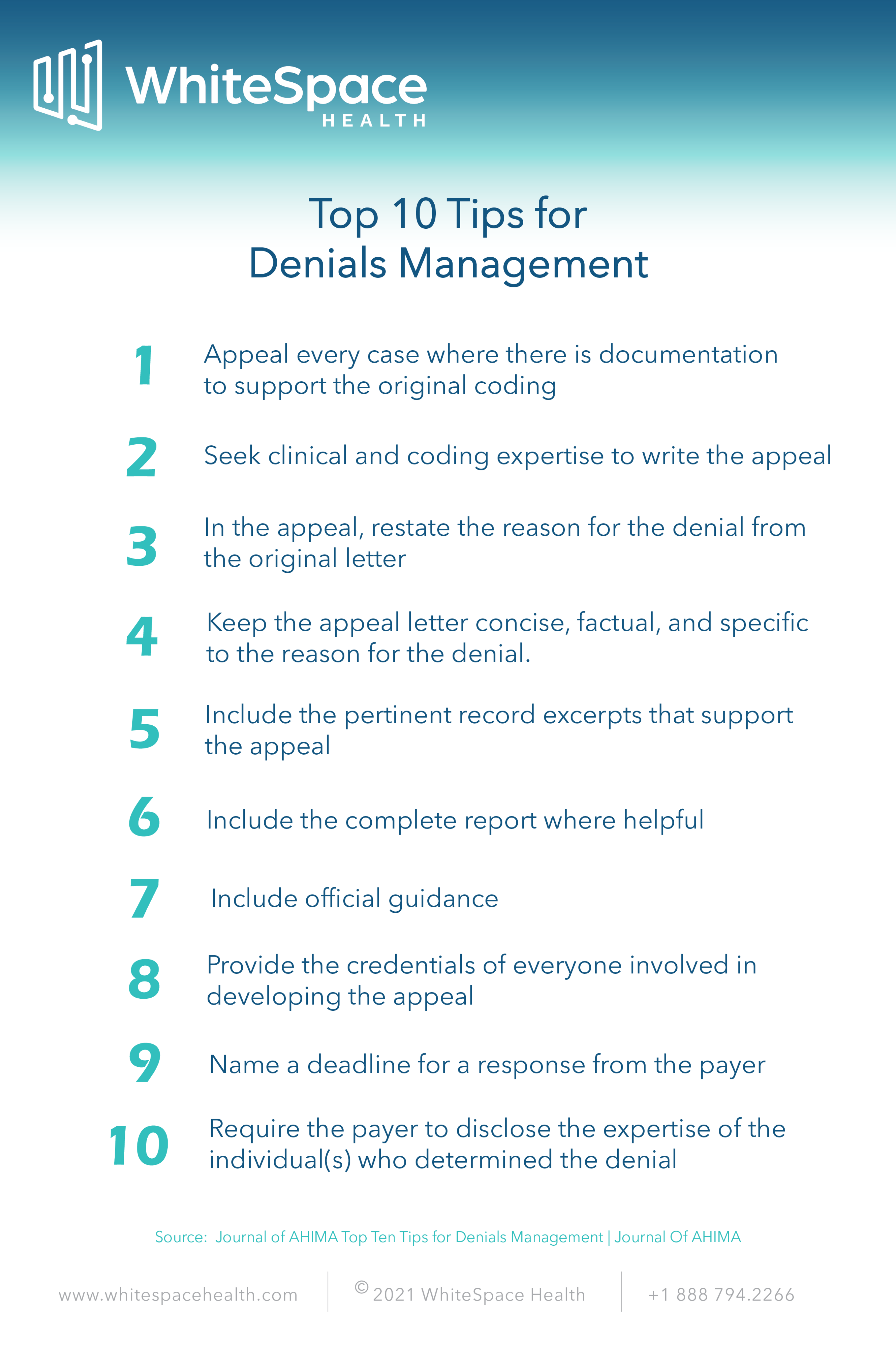 Effective Denials Management and Appeals Top 10 Tips